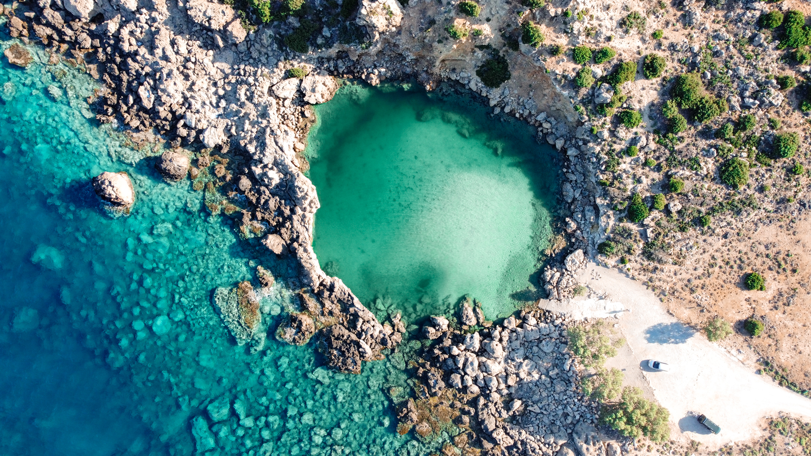 Voulolimni - Ein natural Pool auf Kreta